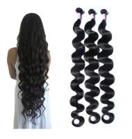 China 30 Inch Body Wave Indian Human Hair Weave 100g 10A Grade Virgin Hair Extensions for sale