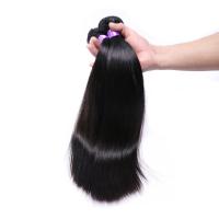 China 100% Virgin Remy Human Hair Bundles Unprocessed Straight Natural Black 100g 8-30 Inch for sale