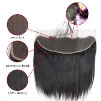 China 22 Inch Cambodian Virgin Hair Straight Bundles with Front No Shedding 10A Grade for sale