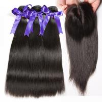 China 100% Peruvian Straight Human Hair Weave Bundles 8-40 Inch No Tangle No Smell for sale