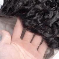 China 30 Inch 100% Virgin Brazilian Curly Water Wave Hair 3 Bundles with Frontal 10A Grade for sale