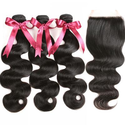 China Virgin Peruvian Human Hair Body Wave Weft 100g 8-30 Inch Full Cuticle Remy for sale