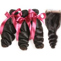 China 12A Grade Peruvian Virgin Hair Weave Unprocessed Raw Loose Wave Hair Extension 100g 18 Inch for sale