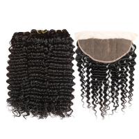 China 100% Virgin Malaysian Deep Curly Hair Extensions 10A Grade Natural Color 8-40 Inch No Chemical for sale