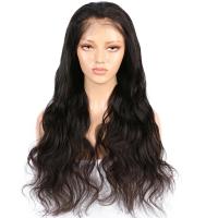 China 100% Virgin Human Hair Lace Front Wig 10A Grade Deep Wave 150% Density 8-26 Inch for Black Women for sale