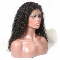 China Natural Color Italian Black Human Hair Lace Front Wig 10A Grade 150% Density 8-26 Inch for sale