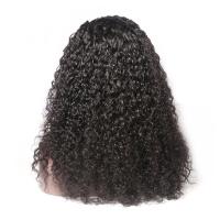 China Natural Color Italian Black Human Hair Lace Front Wig 10A Grade 150% Density 8-26 Inch for sale