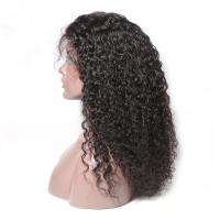 China Natural Color Italian Black Human Hair Lace Front Wig 10A Grade 150% Density 8-26 Inch for sale