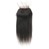 China 30 Inch 4 Bundles Peruvian Virgin Human Hair Weave with Closure Straight 10A Grade for sale