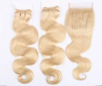 China 613 Blonde 100% Virgin Cambodian Wavy Hair Extensions 10A Grade 8-30 Inch Full Thick Ends for sale