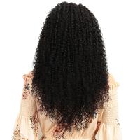 China Natural Color Kinky Curly Human Hair Extensions 10A Grade 8-40 Inch for Black Women for sale