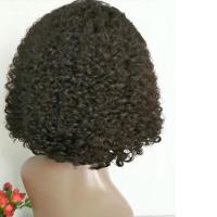 China Double Weft Full Lace Human Hair Wig 180 Density Jerry Curly Bob for Black Women 10A Grade 8-40 Inch for sale