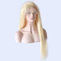 China 613 Blonde Silky Straight Full Lace Human Hair Wig 10A Grade 8-26 Inch for sale
