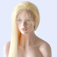 China 613 Blonde Silky Straight Full Lace Human Hair Wig 10A Grade 8-26 Inch for sale