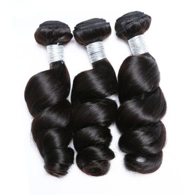 China Natural Color Loose Wave Malaysian Virgin Hair Extensions 10A Grade 8-40 Inch Full Cuticle Aligned for sale