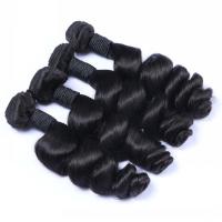 China Natural Color Loose Wave Malaysian Virgin Hair Extensions 10A Grade 8-40 Inch Full Cuticle Aligned for sale