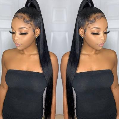 China Straight 100% Human Hair Full Lace Wig Brazilian Hair Weave 10A Grade 150% Density 8-26 Inch for sale