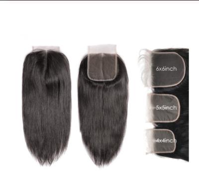 China Straight Cambodian Virgin Hair Lace Closure 4x4 5x5 6x6 Natural Color 8-24 Inch for sale