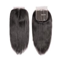 China Straight Cambodian Virgin Hair Lace Closure 4x4 5x5 6x6 Natural Color 8-24 Inch for sale