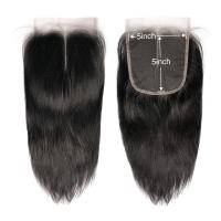 China Straight Cambodian Virgin Hair Lace Closure 4x4 5x5 6x6 Natural Color 8-24 Inch for sale