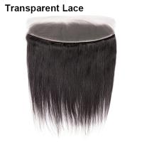 China 13x4 Transparent Lace 100% Brazilian Virgin Hair Extensions 8-24 Inch Straight for Young Girl for sale