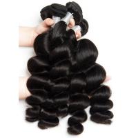 China 30 Inch Peruvian Loose Wave Virgin Hair Weave Pre Plucked 4 Bundles Human Hair Extensions for sale