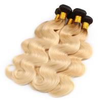 China 10A Grade 100% Peruvian Ombre Human Hair Extensions 1B/613 Blonde Color 8-40 Inch for sale