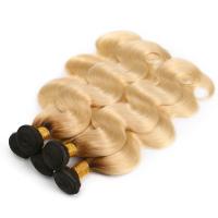 China 10A Grade 100% Peruvian Ombre Human Hair Extensions 1B/613 Blonde Color 8-40 Inch for sale