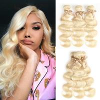 China 100% Brazilian Virgin Body Wave Remy 613 Blond Human Hair Bundles 10-30 Inch 100g for sale