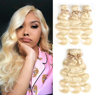 China 100% Brazilian Virgin Body Wave Remy 613 Blond Human Hair Bundles 10-30 Inch 100g for sale