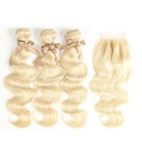 China 100% Brazilian Virgin Body Wave Remy 613 Blond Human Hair Bundles 10-30 Inch 100g for sale