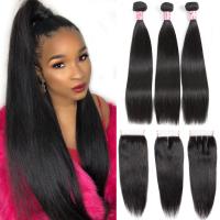 China 8A Grade 100 Unprocessed Malaysian Straight Hair Bundles 8-30 Inch for Women for sale