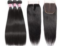 China 8A Grade 100 Unprocessed Malaysian Straight Hair Bundles 8-30 Inch for Women for sale