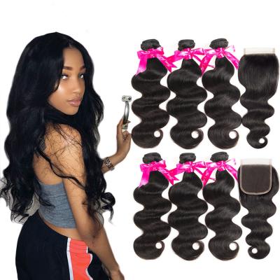 China 100% Virgin Cambodian Body Wave Hair Bundles 10A Double Weft 8-30 Inches No Shedding for sale