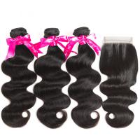 China 100% Virgin Cambodian Body Wave Hair Bundles 10A Double Weft 8-30 Inches No Shedding for sale