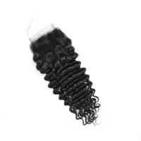 China Comfortable Cambodian Virgin Hair Deep Curly Double Wefting 100 Grams / Piece for sale