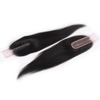 China 8 Inch 10A Grade Virgin Indian Human Hair Weave Natural Color Closure Extensions for sale