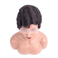 China Custom Color Short Human Hair Lace Front Wig Average Size Adjustable Straps 10A Grade 8-40 Inch for sale