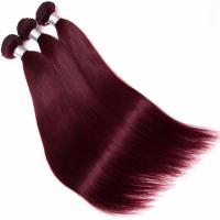 China Healthy 99J Color Peruvian Straight Hair Bundles 30 Inch 100% Virgin Human Hair Weave No Chemical for sale