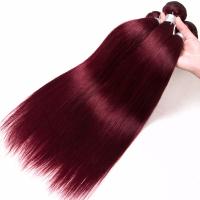 China Healthy 99J Color Peruvian Straight Hair Bundles 30 Inch 100% Virgin Human Hair Weave No Chemical for sale