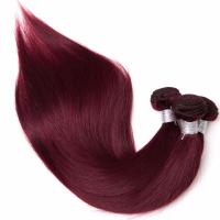 China Healthy 99J Color Peruvian Straight Hair Bundles 30 Inch 100% Virgin Human Hair Weave No Chemical for sale