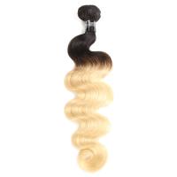 China 100% Peruvian Ombre Human Hair Extensions 1B/613 Blonde 10A Grade 8-40 Inch No Shedding for sale