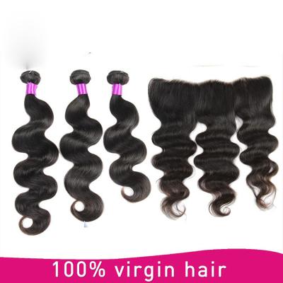 China 3 Bundle Body Wave 100% Brazilian Virgin Hair Weave 8-30 Inch Tangle Free No Shedding for sale