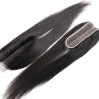 China Virgin Human Hair Lace Top Closure 2x6 10A Grade Natural Color 8-24 Inch for sale