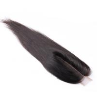 China Virgin Human Hair Lace Top Closure 2x6 10A Grade Natural Color 8-24 Inch for sale