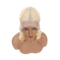 China 10A Grade 100% Virgin Human Hair Lace Front Wig Ombre Color 14 Inch Natural Hairline for sale