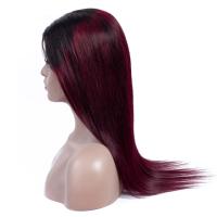China 10A Grade Virgin Remy Human Hair Extensions Silky Straight 1b99J Ombre Color 10-18 Inch No Shedding for sale