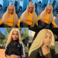 China Deep Wave 100% Peruvian Ombre Human Hair Extensions 613 Blonde Color 18 Inch for sale