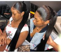 China Peruvian Hair HD Transparent Lace 13x6 Top Frontal Closure Pre Plucked Baby Hair 9A Grade for sale
