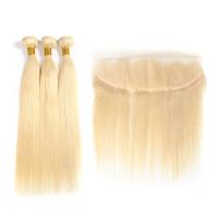 China 613# Blonde Double Weft Malaysian Human Hair Wave 10A Grade 100g for White Women for sale